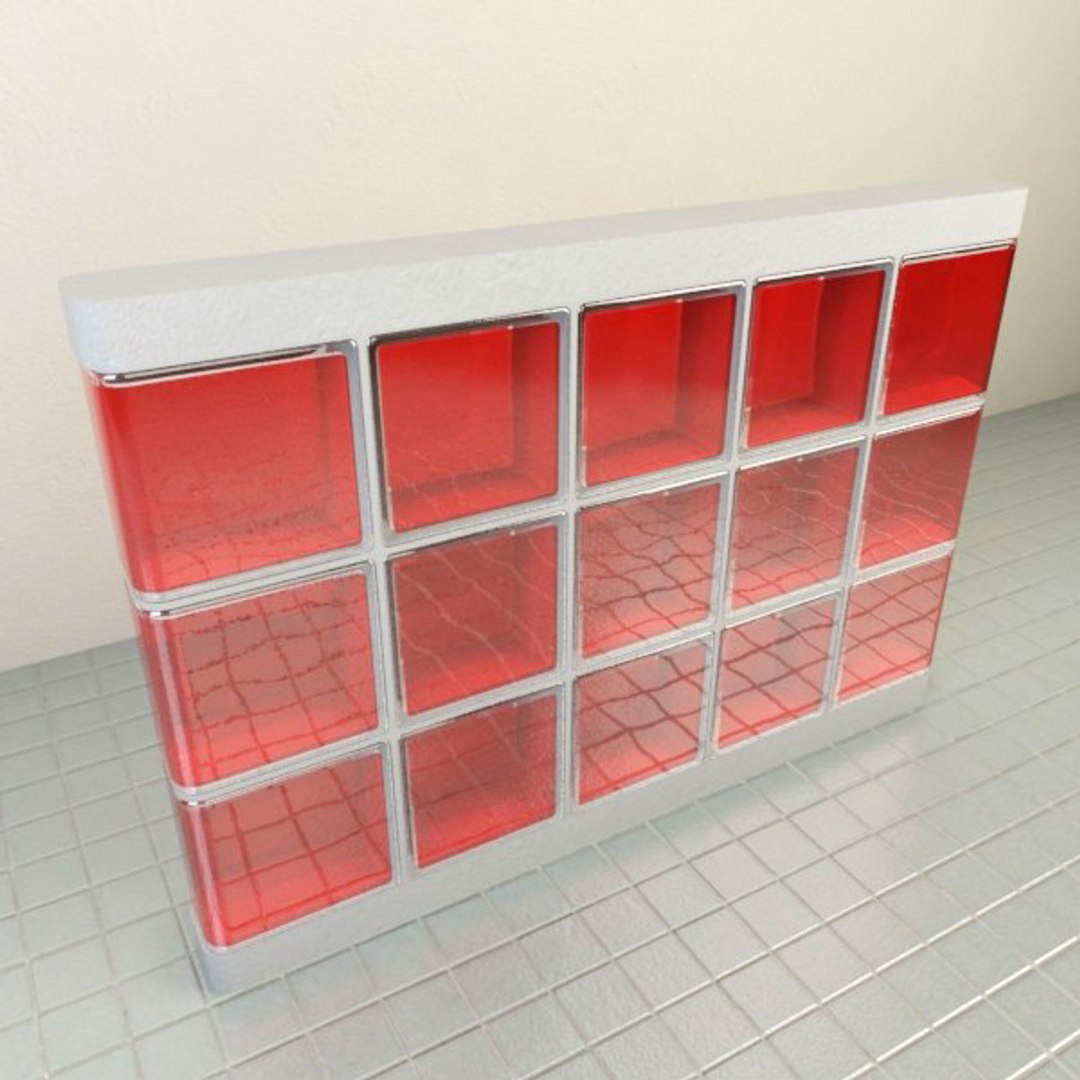 glass blocks 1 3d model