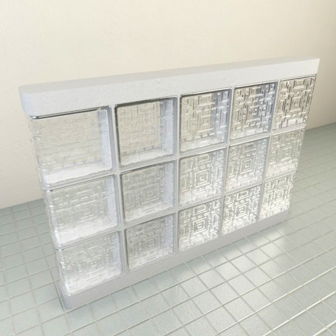 glass blocks 1 3d model
