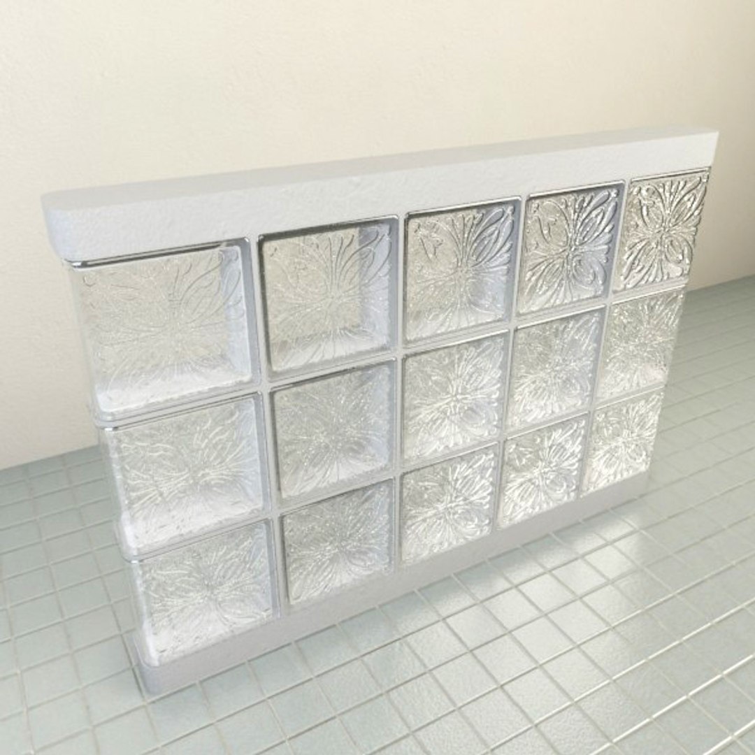 glass blocks 1 3d model