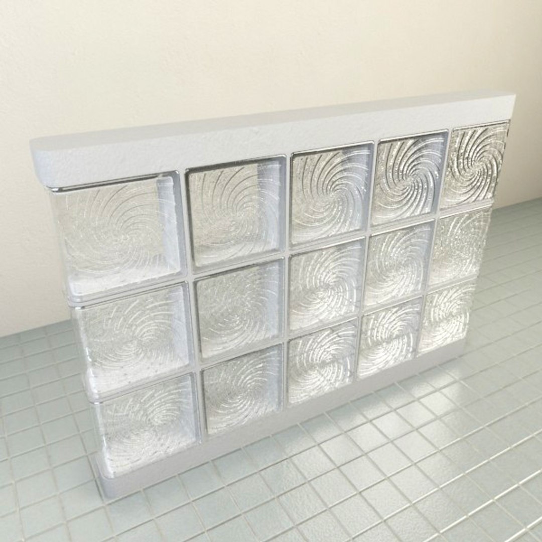 glass blocks 1 3d model