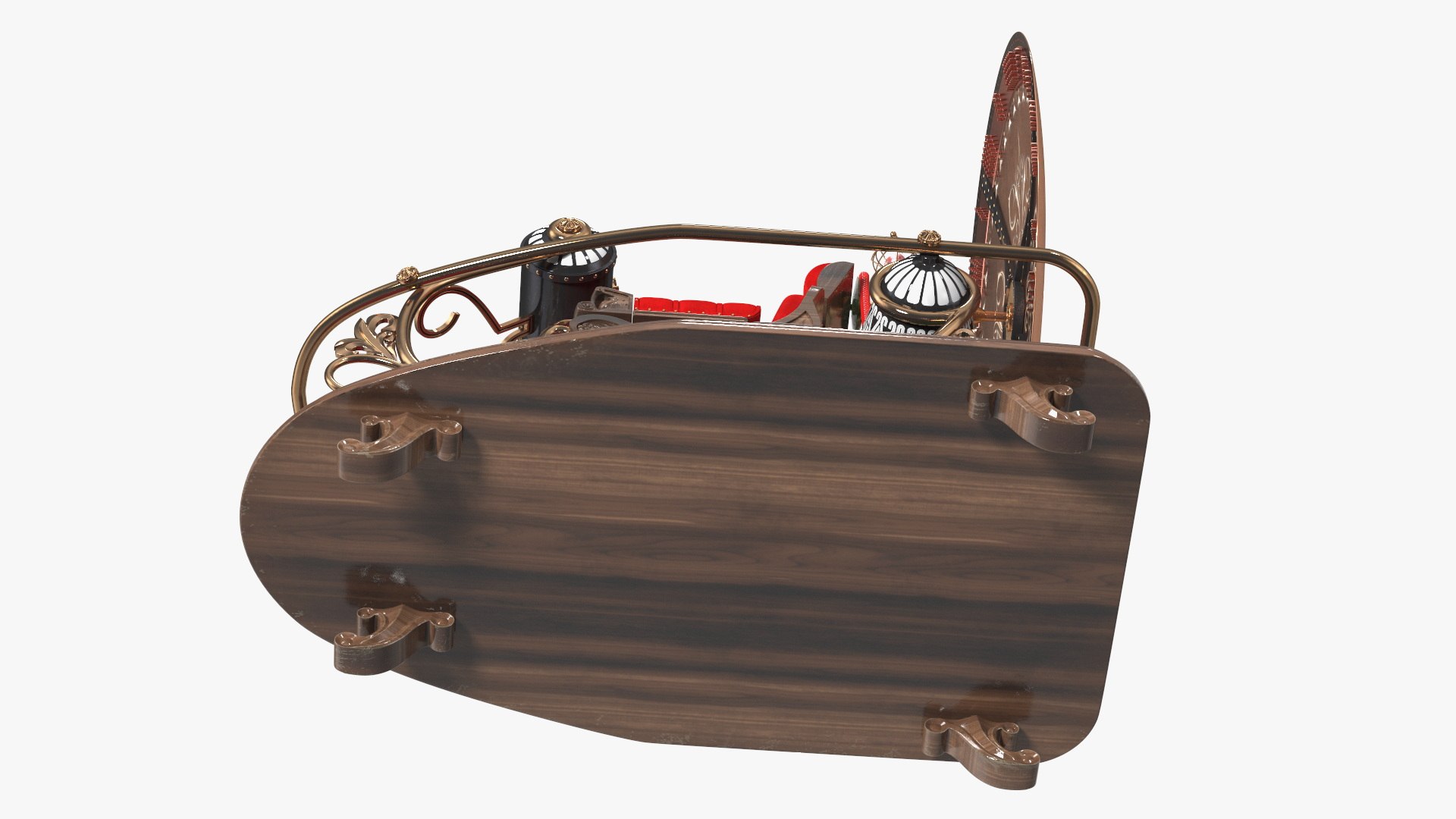 3D Retro Time Machine By Herbert Wells Rigged For Cinema 4D ...