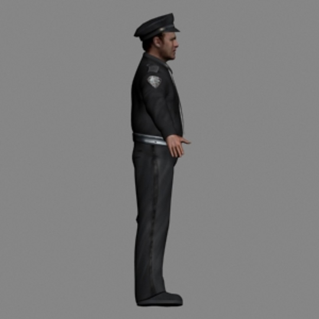 Cop Police Officer 3d Model