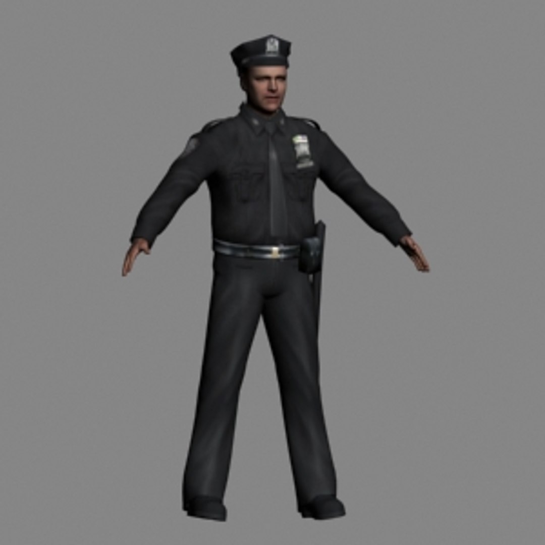 Cop Police Officer 3d Model