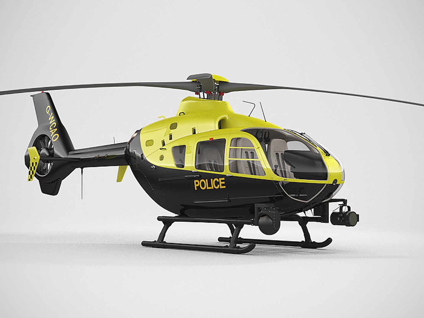 Eurocopter Ec135 Police 3d Max