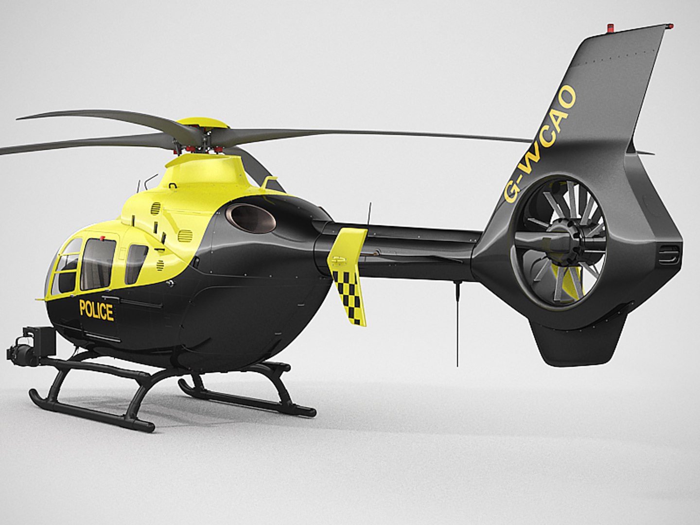 Eurocopter Ec135 Police 3d Max