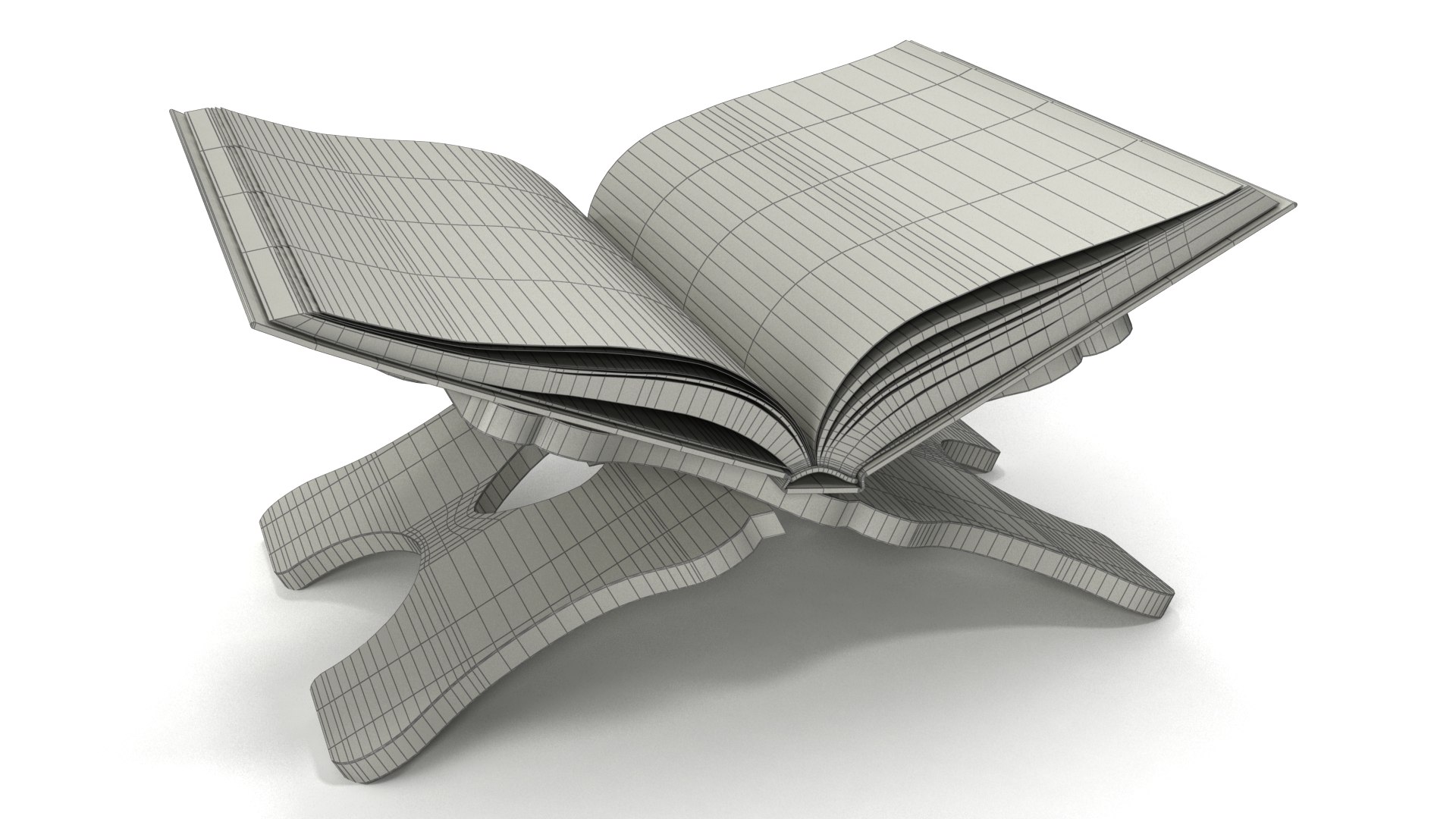 Quran Book Holder 3D Model - TurboSquid 1701792