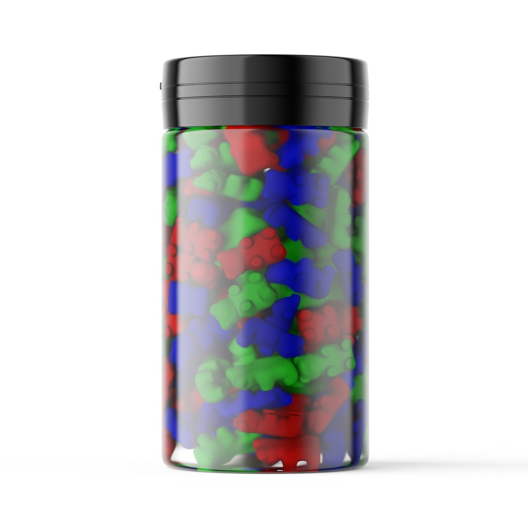Supplement Gummies Bottle 3D Model - TurboSquid 2150081