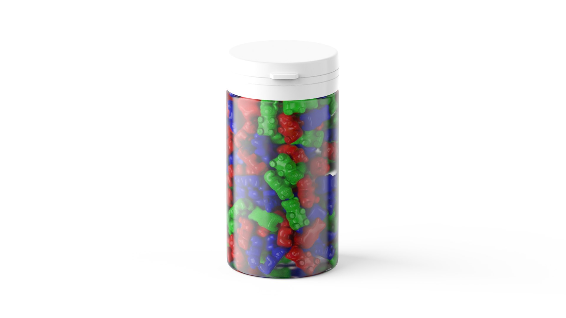 Supplement Gummies Bottle 3D Model - TurboSquid 2150081