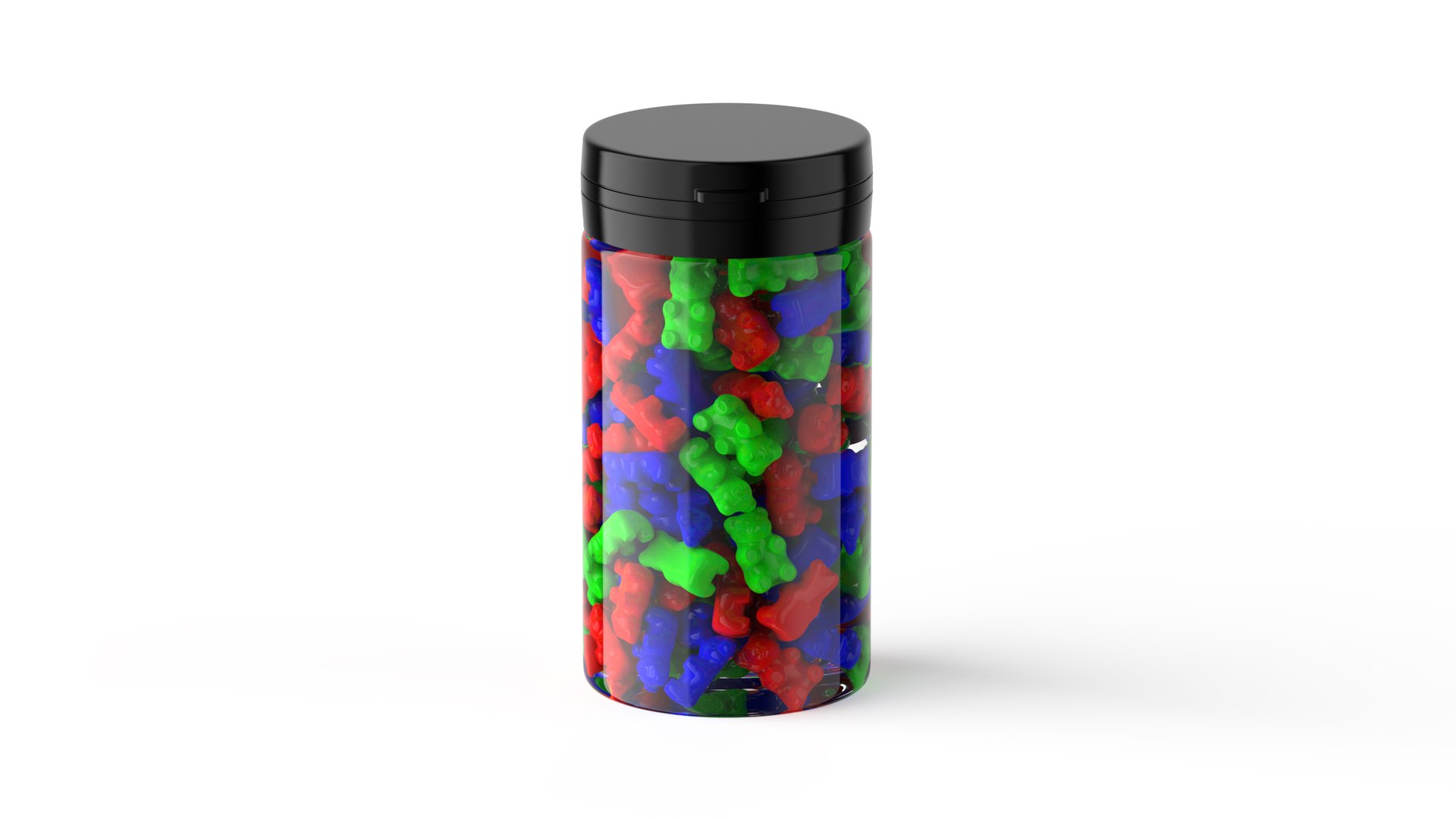 Supplement Gummies Bottle 3D Model - TurboSquid 2150081