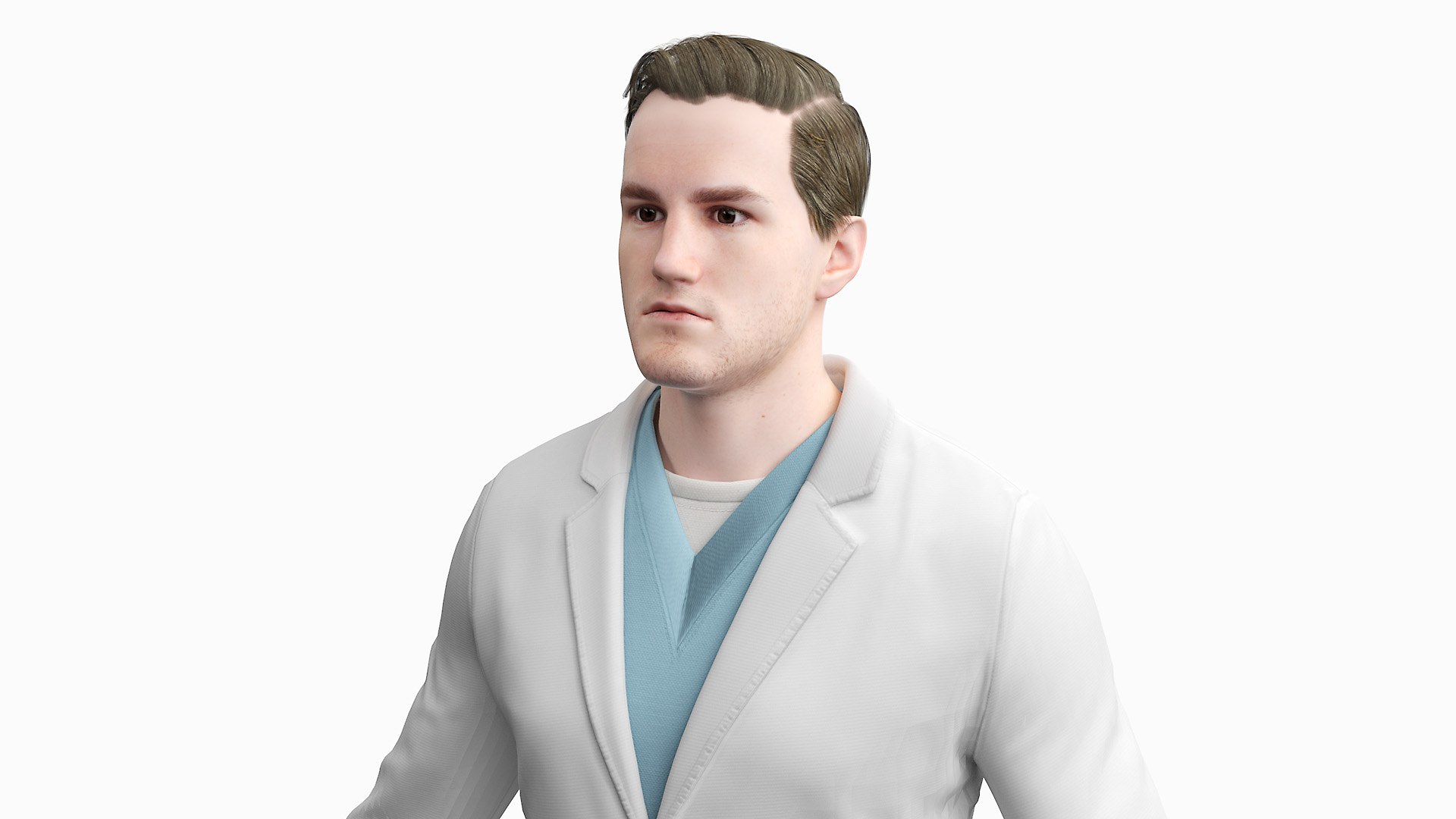 3D Male Doctor - TurboSquid 1949009