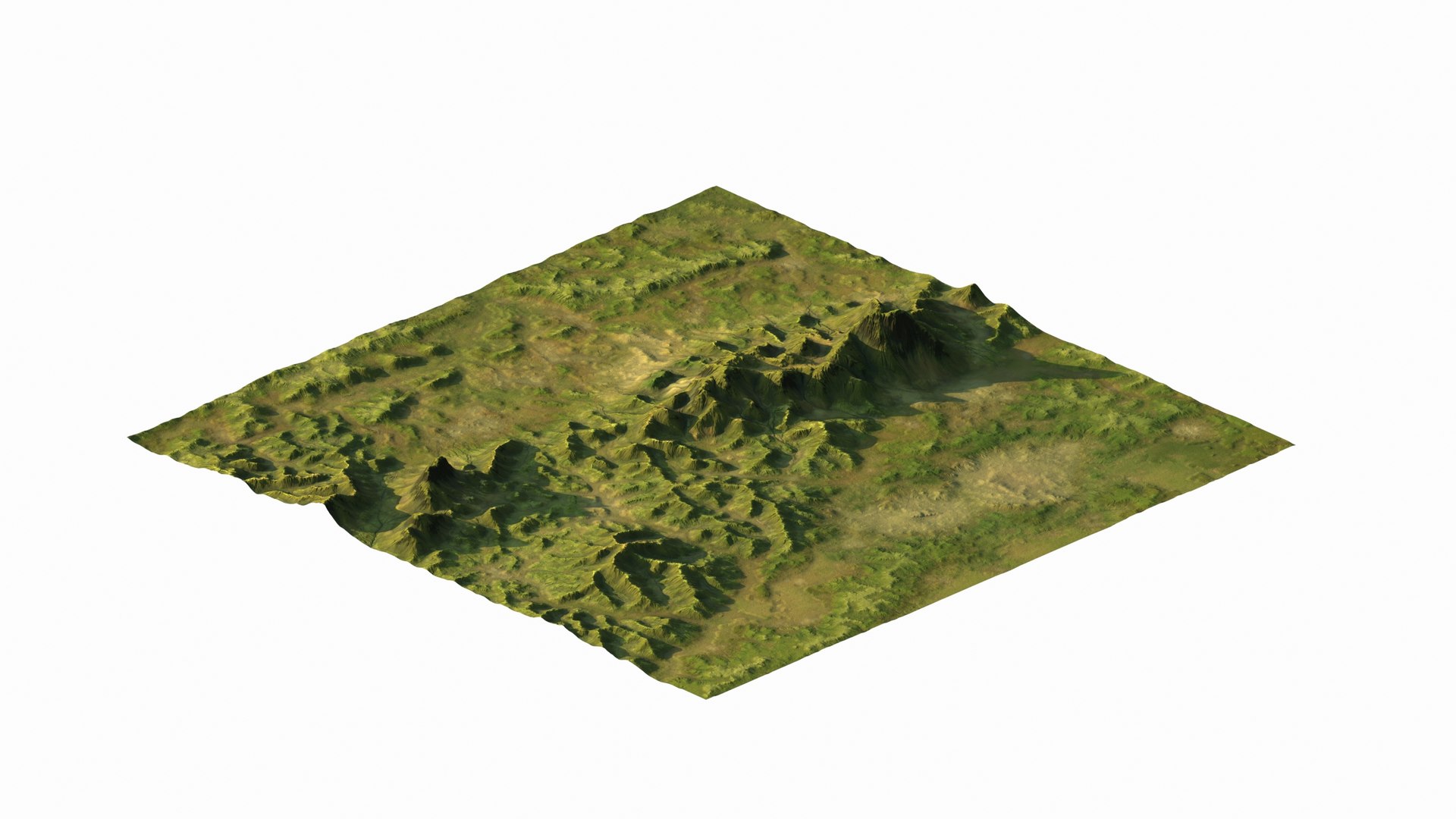 Hilly landscape version 1 3D model - TurboSquid 1994172