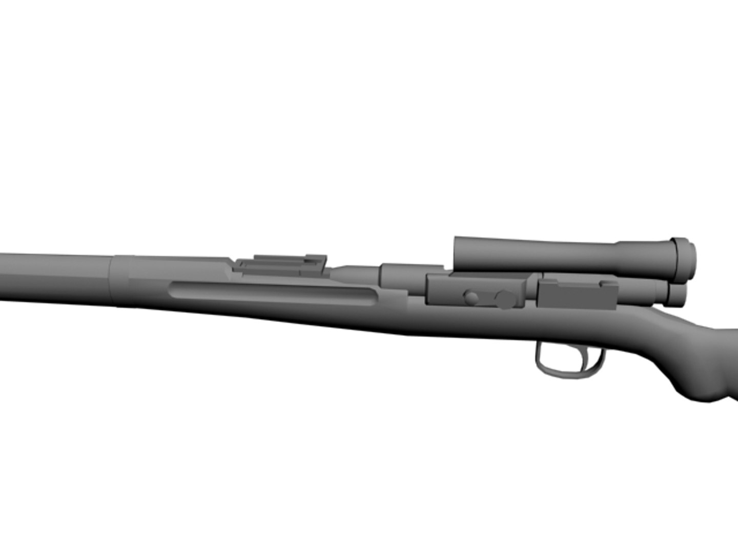 3ds Max Type 97 Sniper Rifle