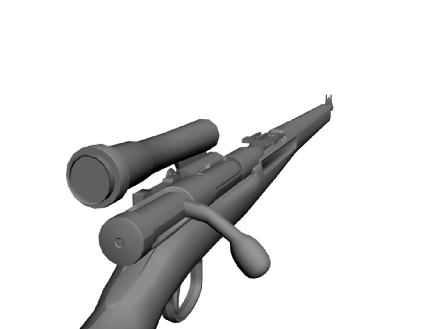 3ds Max Type 97 Sniper Rifle