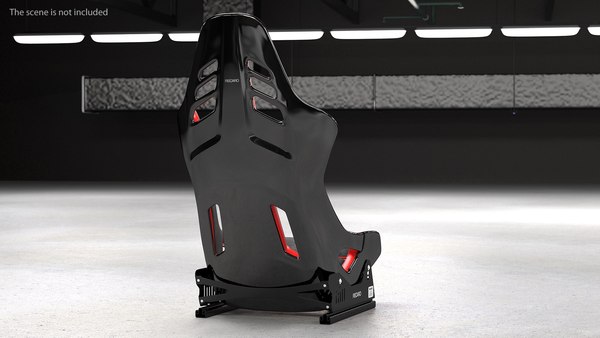 RECARO ポディウム CF レッド レーシング シート (スライド マウント付き)3Dモデル - TurboSquid 2152665
