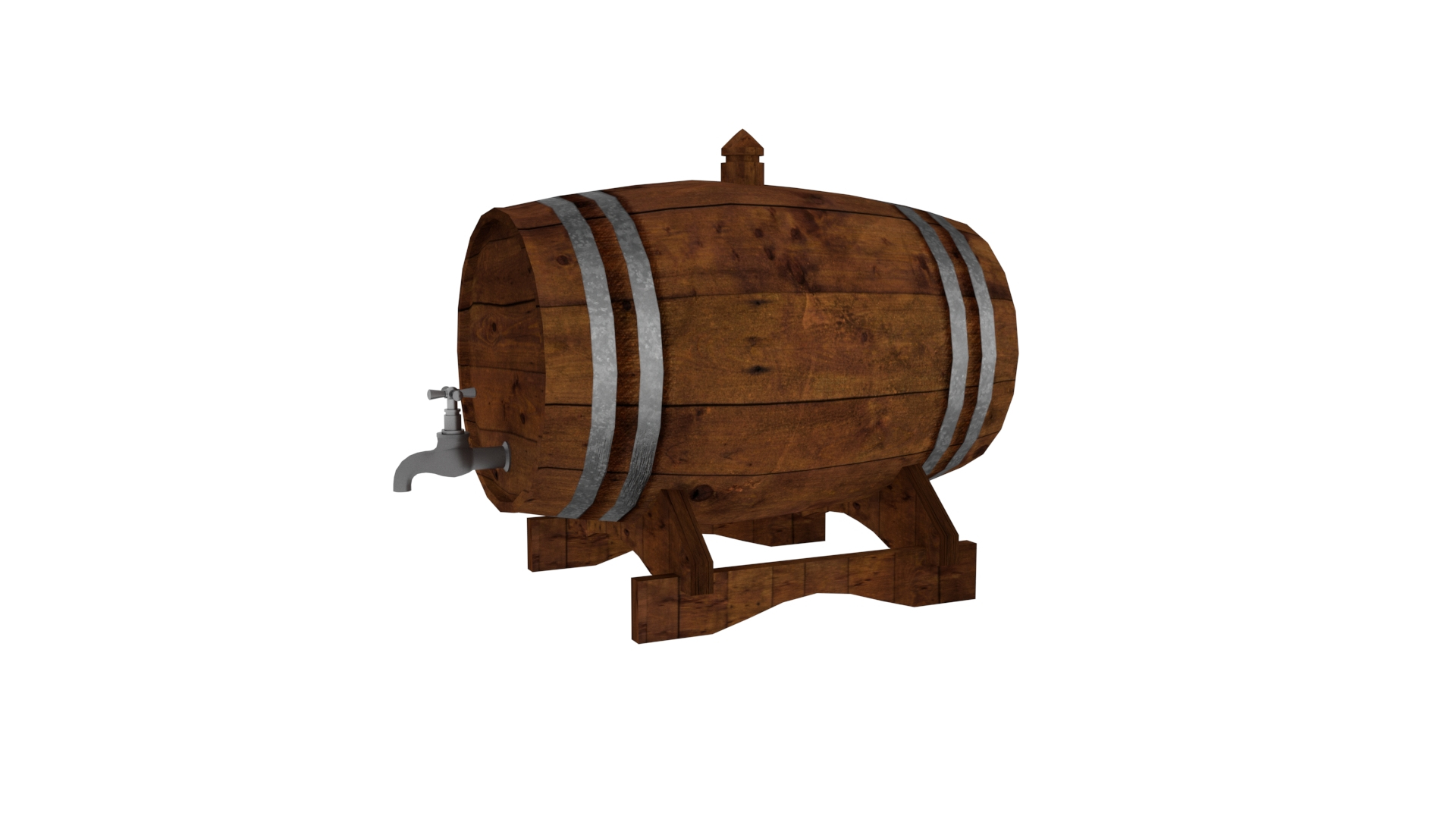 3D Whiskey Barrel Model - TurboSquid 1724140
