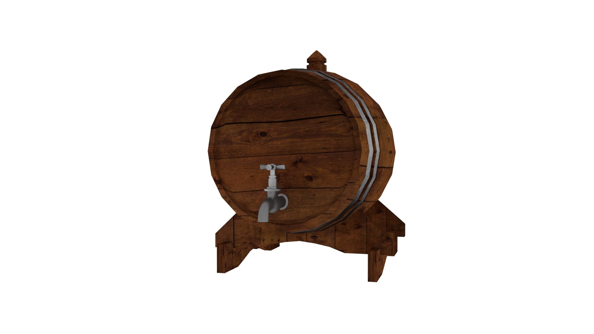 3D Whiskey Barrel Model - TurboSquid 1724140