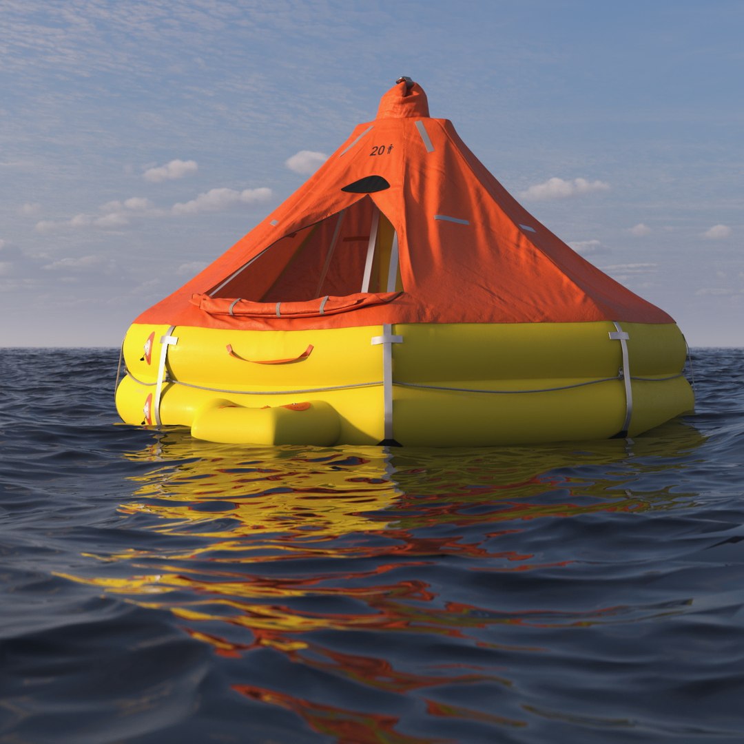 3D Inflatable Life Raft For 20 Persons - TurboSquid 2315054