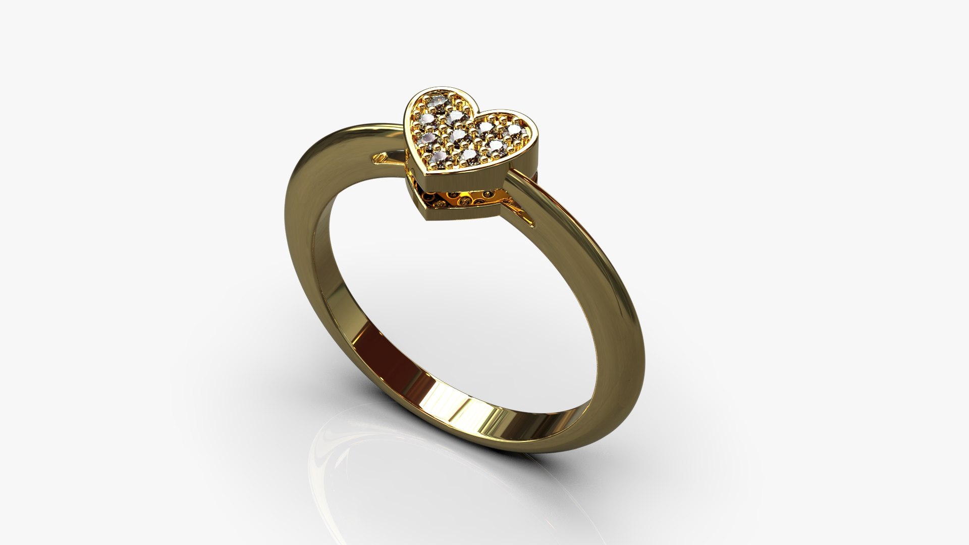 3D Heart Ring - TurboSquid 1923790