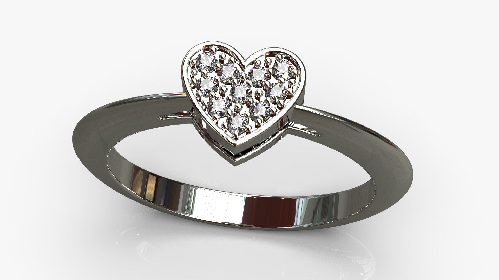 3D Heart Ring - TurboSquid 1923790