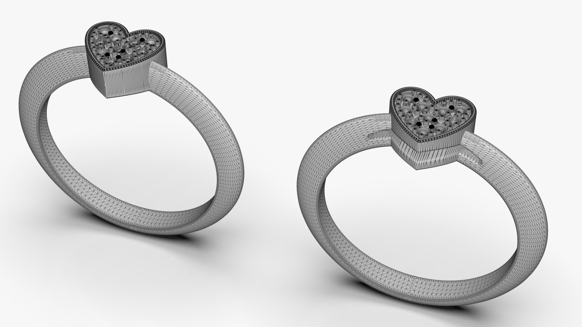 3D Heart Ring - TurboSquid 1923790