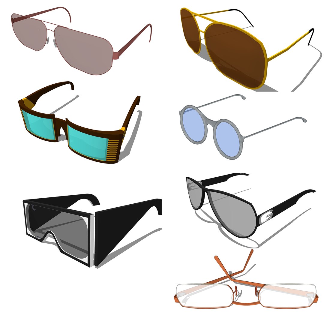Glasses Collection -A3 3D Model - TurboSquid 2343400