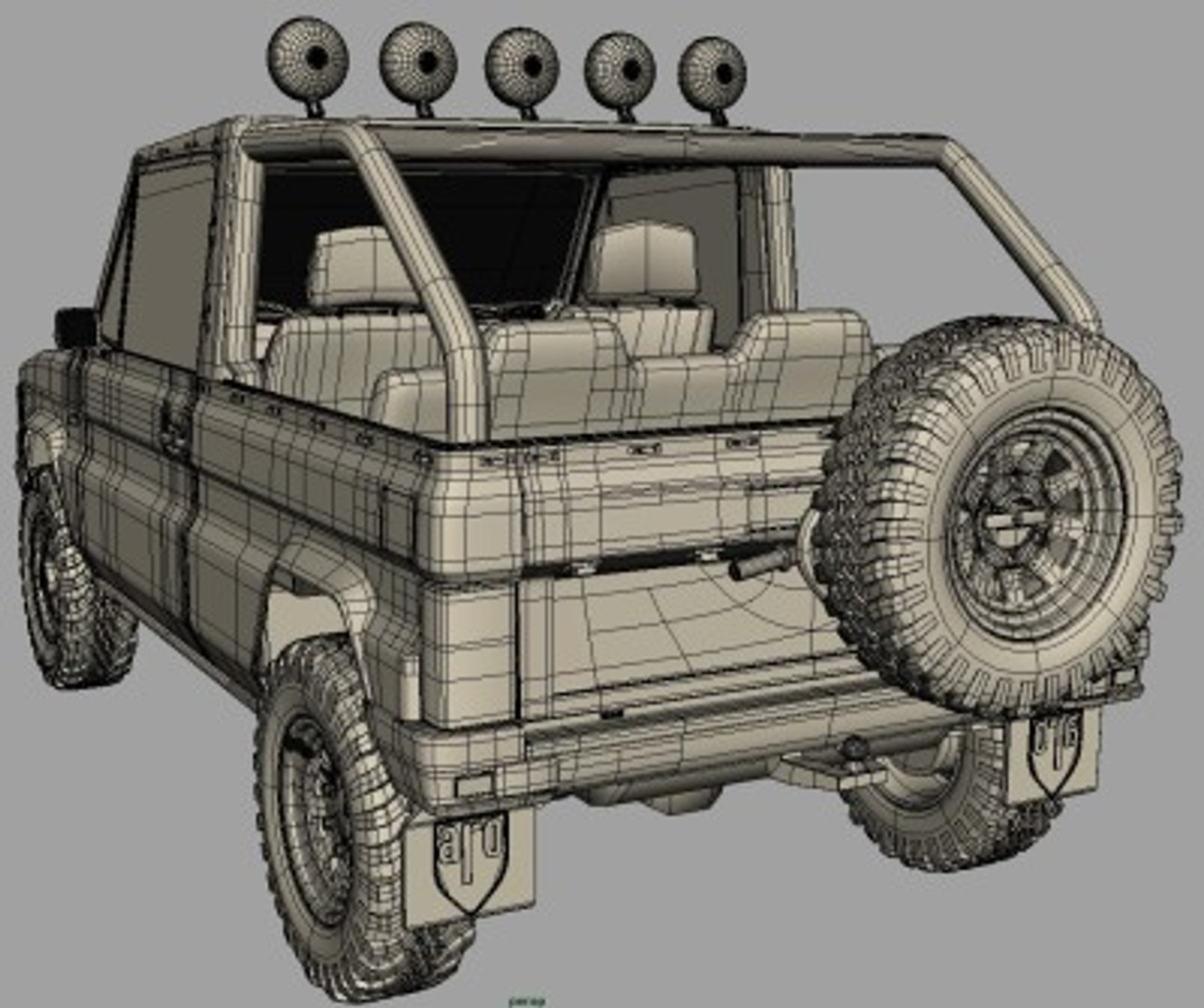 Jeep Aro 3d Model