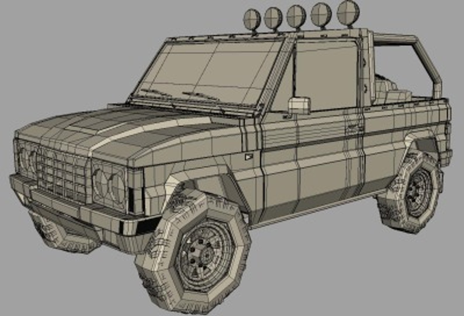 Jeep Aro 3d Model