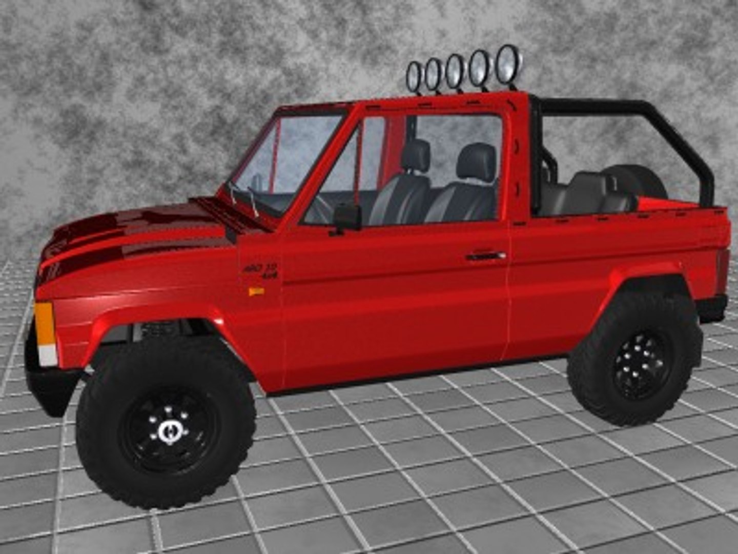 Jeep Aro 3d Model