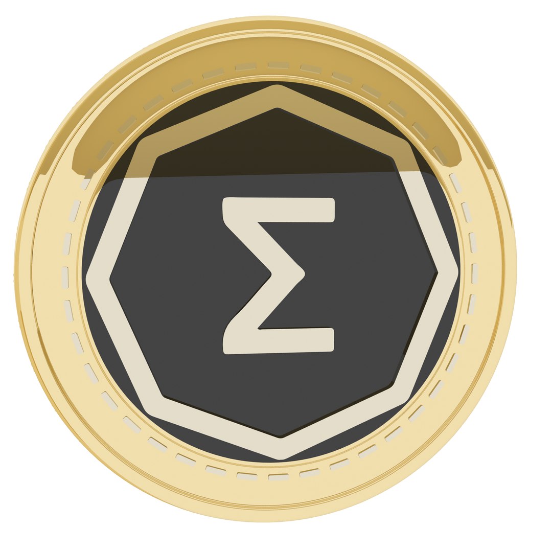 3D ERGO Cryptocurrency Gold Coin - TurboSquid 1855978