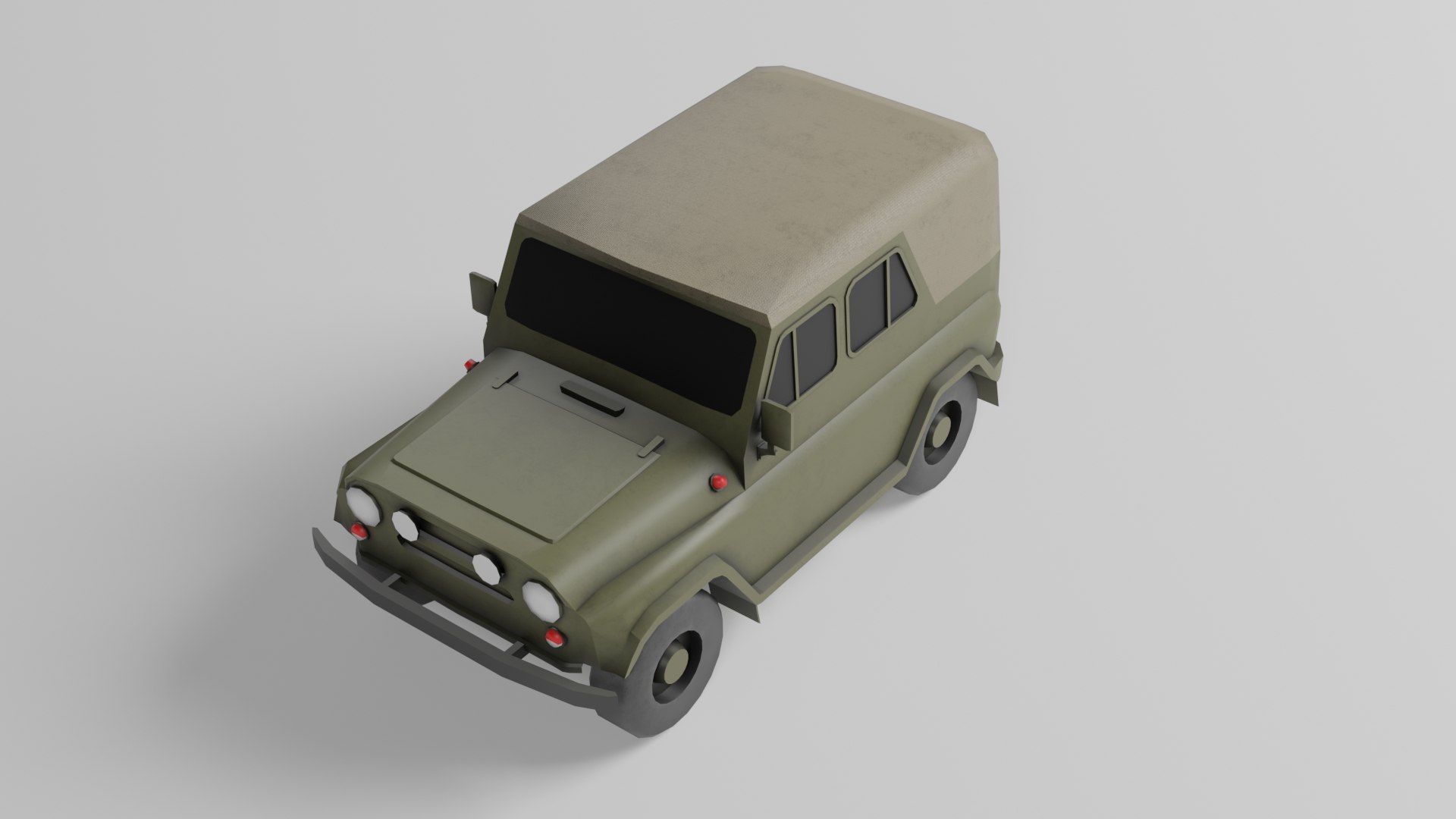 UAZ Low Poly Model 3D - TurboSquid 1796887