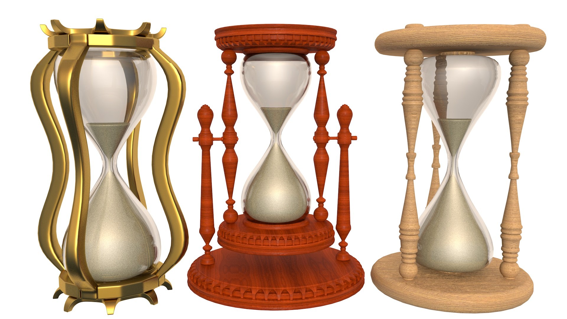 Hourglass collection model - TurboSquid 1833596