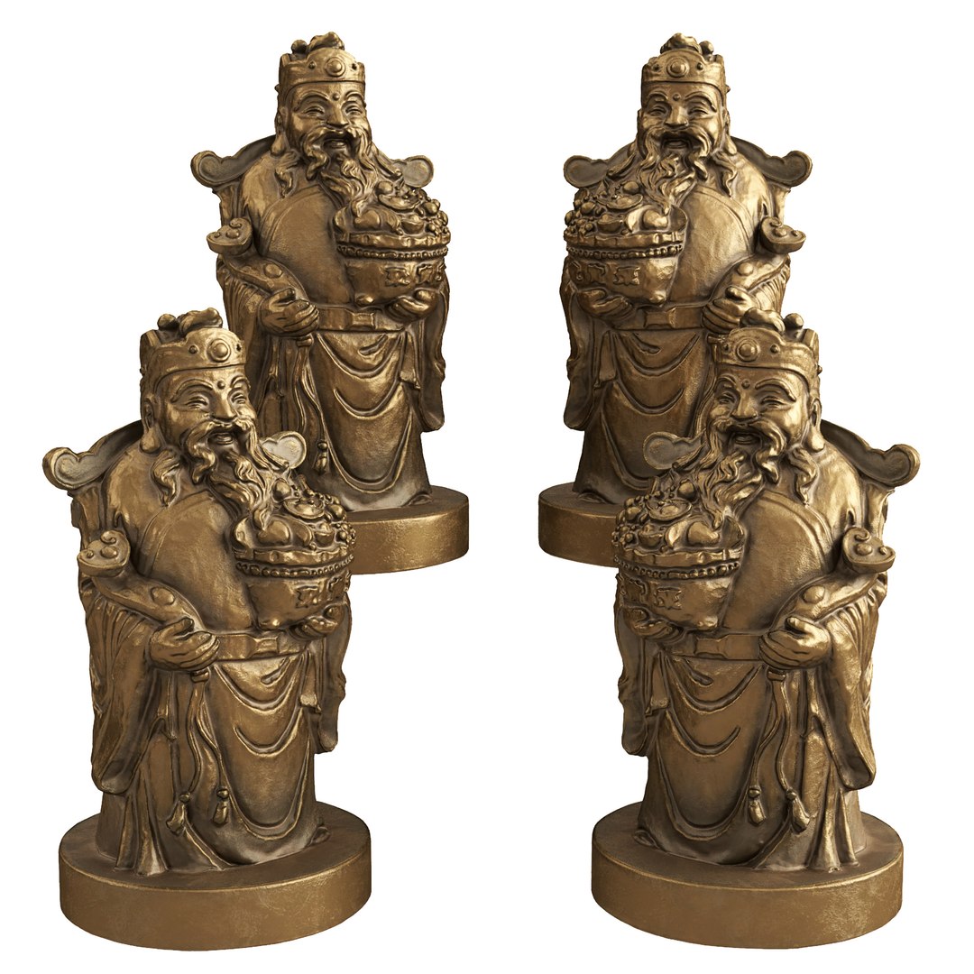 Asian God Of Money 3D Model - TurboSquid 2284692