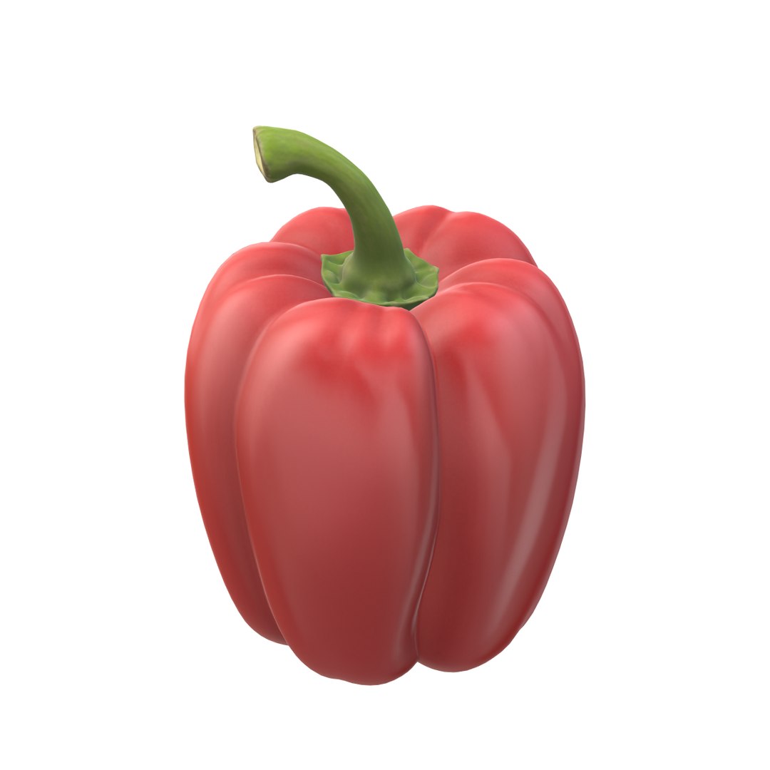 Red Bell Pepper 3D - TurboSquid 2347702