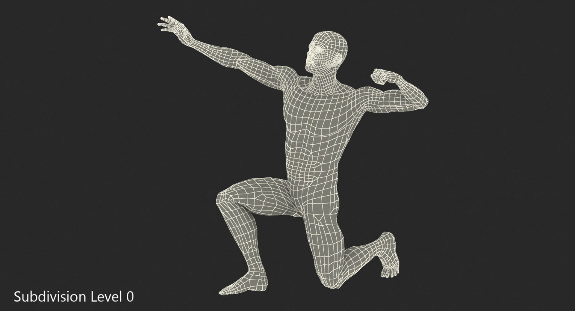 Male Muscular Bodybuilder Pose 3D - TurboSquid 1236273