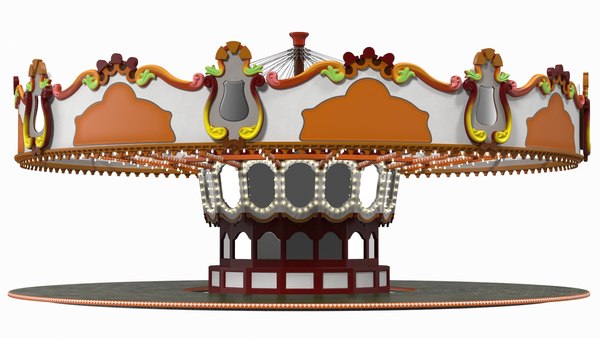 Park carousel model - TurboSquid 1602207