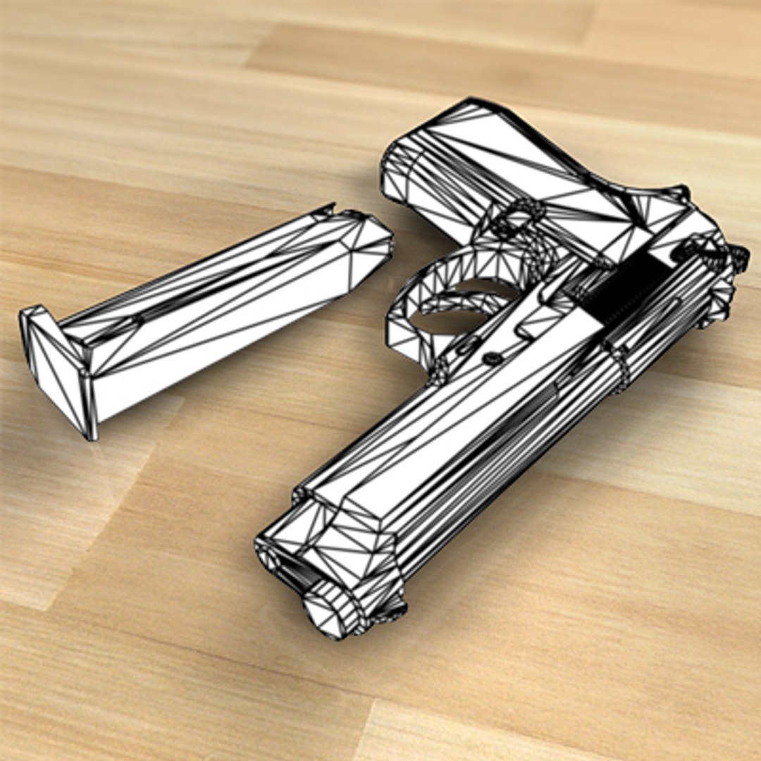 Beretta 92 M9 Handgun 3ds