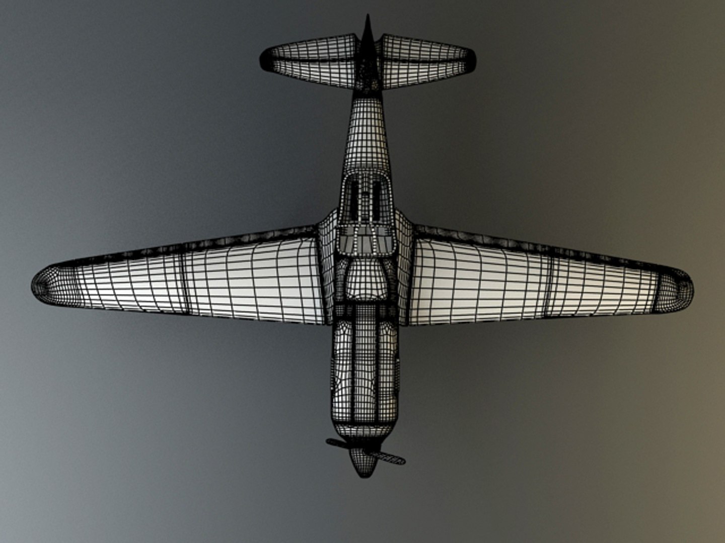 Airplane Bell Xp 77 3d Model
