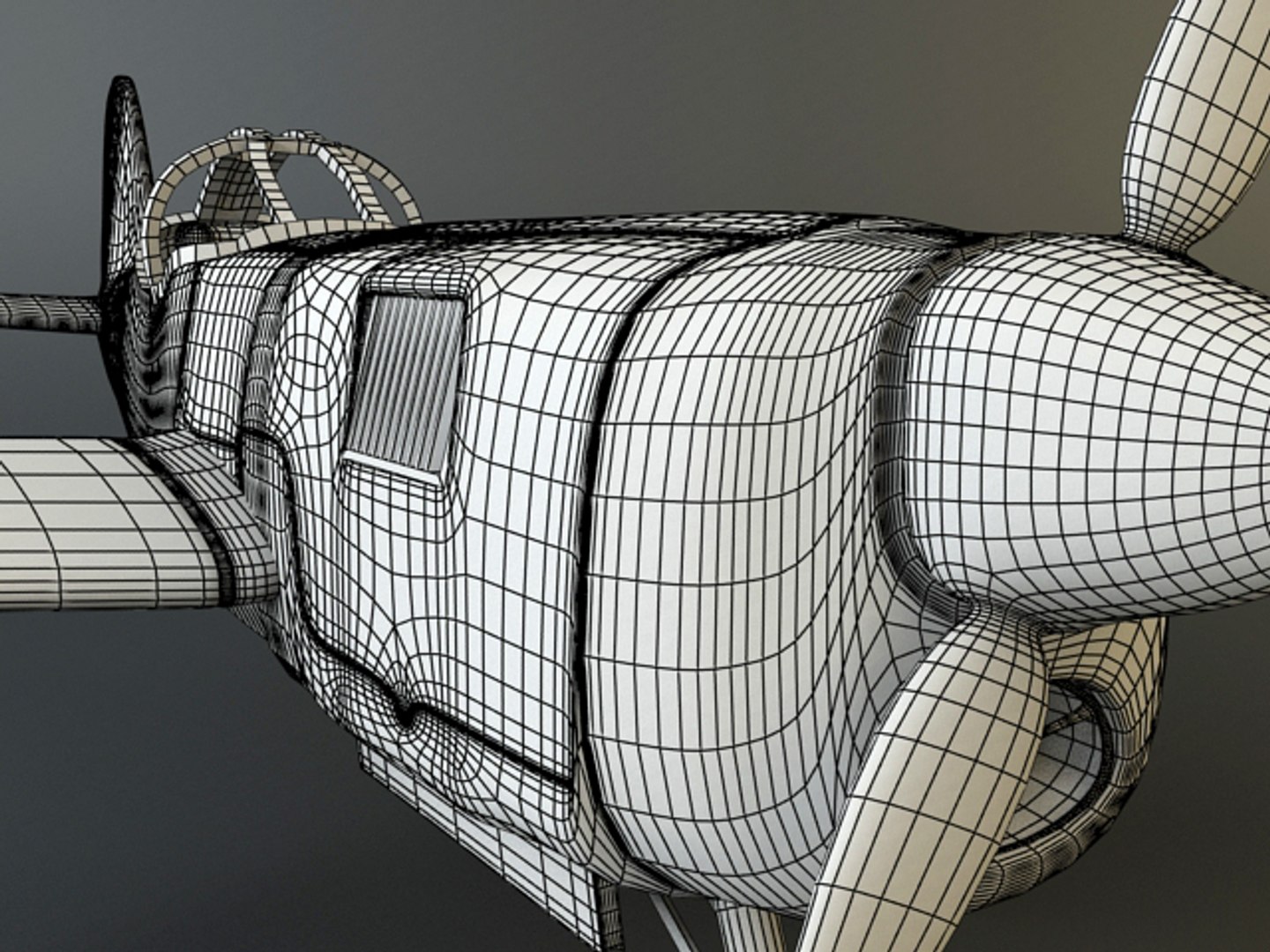 Airplane Bell Xp 77 3d Model