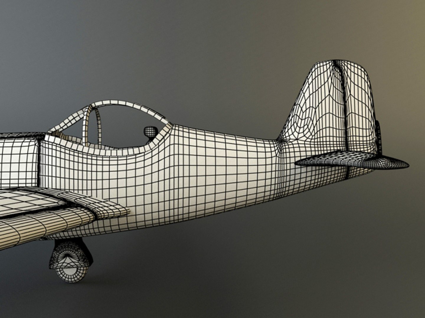 Airplane Bell Xp 77 3d Model