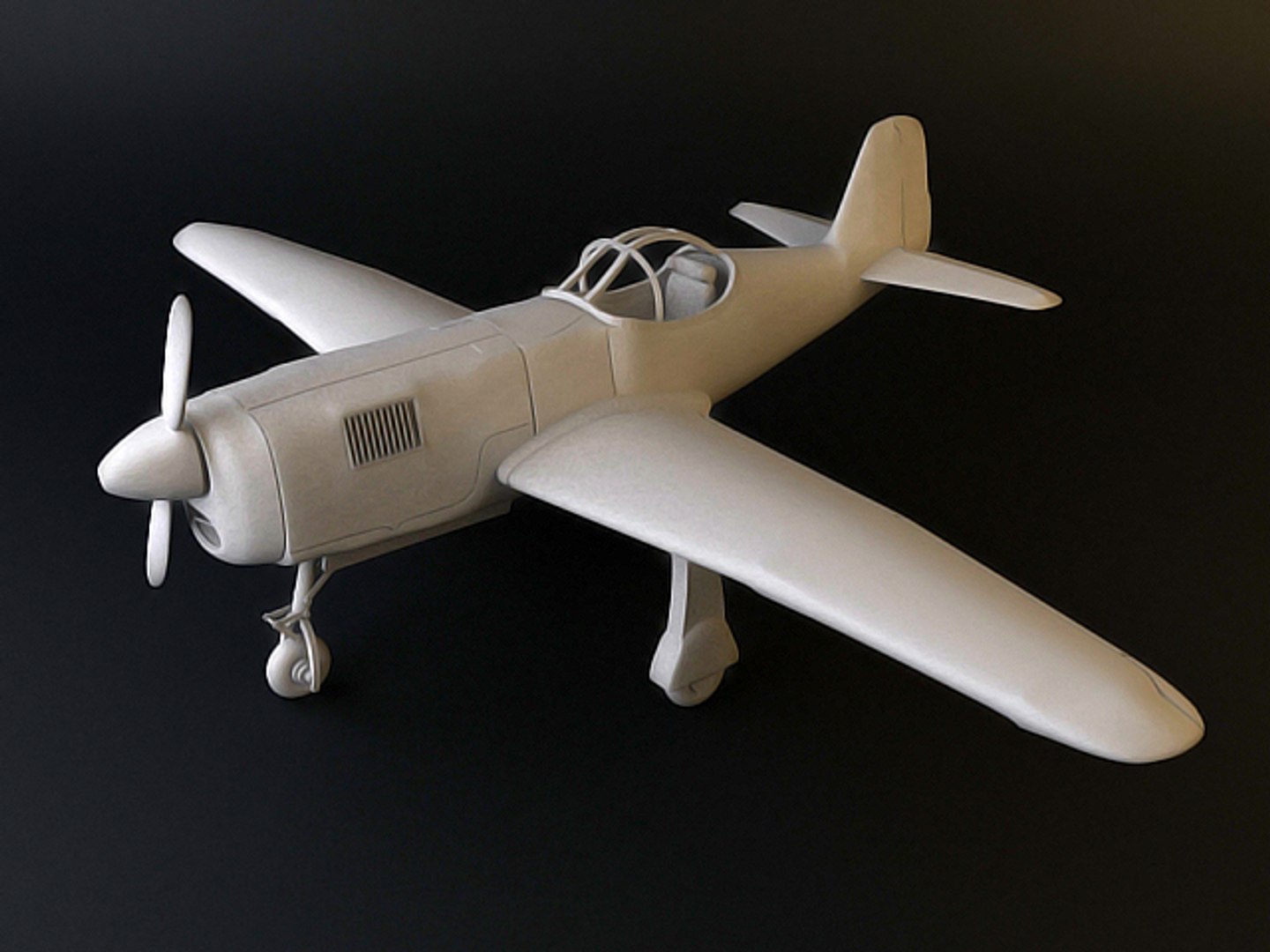 Airplane Bell Xp 77 3d Model