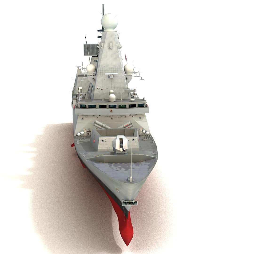 Hms Daring D32 Type 45 3d Model