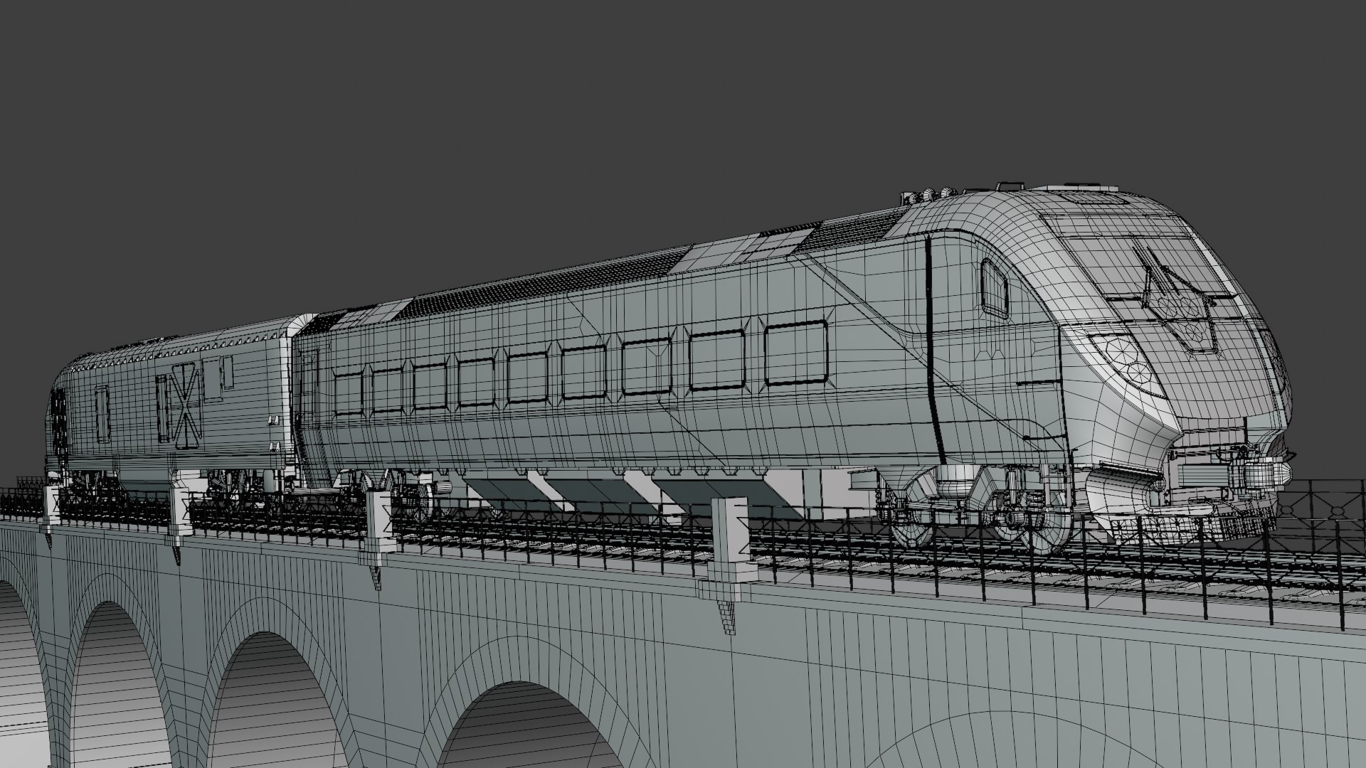 Siemens Train And NYC Metro On Viaduct 3D Model - TurboSquid 2311204