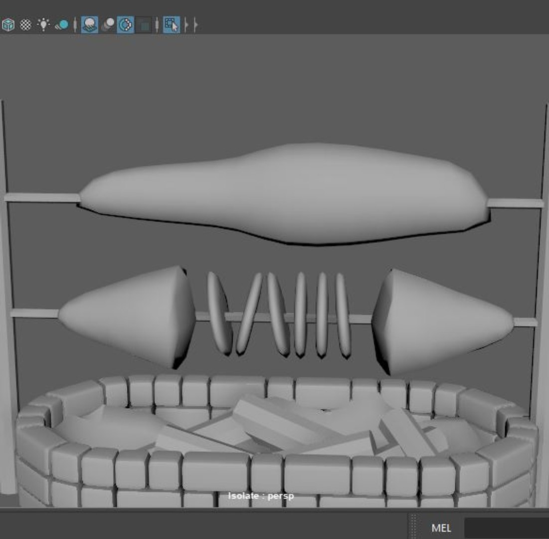 3D Fantasy Medieval Spit Food - TurboSquid 1362126