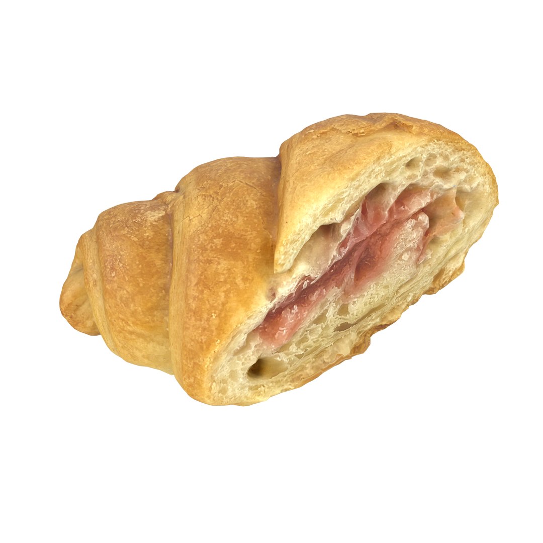 Cut Croissant 3D Model - TurboSquid 2417736