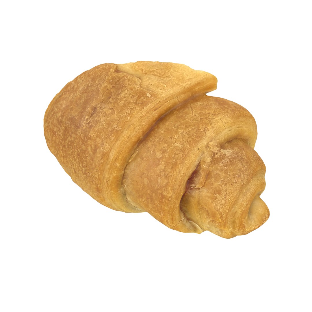 Cut Croissant 3D Model - TurboSquid 2417736