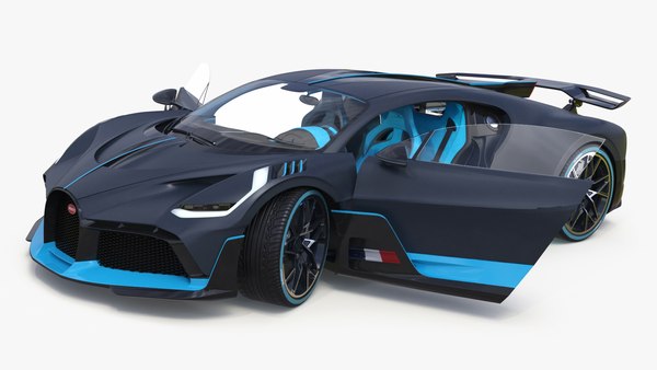 modelo 3d Bugatti Divo Titanium Liquid Silver Rigged - TurboSquid 2289513