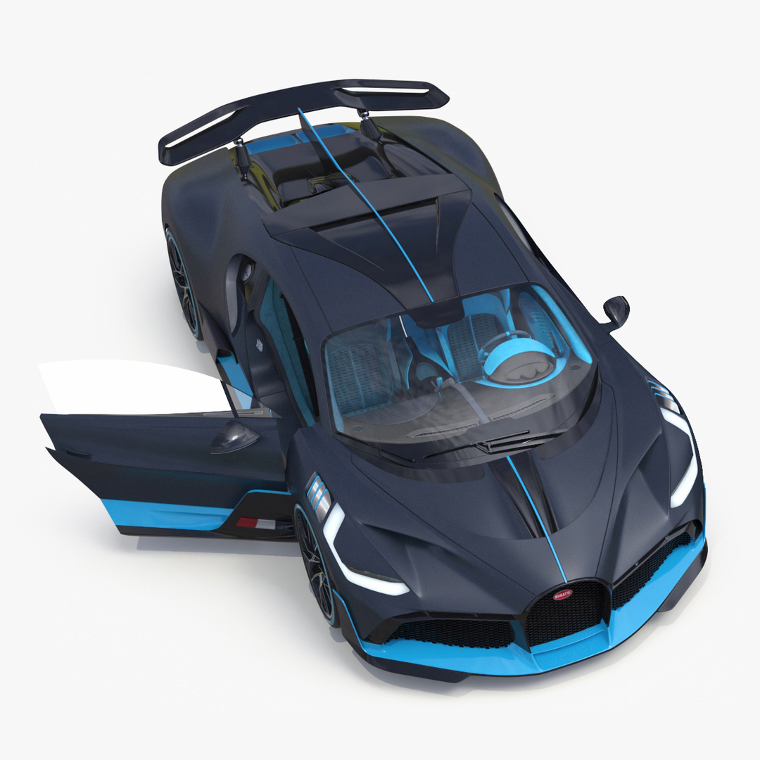ブガッティ ディヴォ チタニウム リキッド シルバー リグド3Dモデル - TurboSquid 2289513