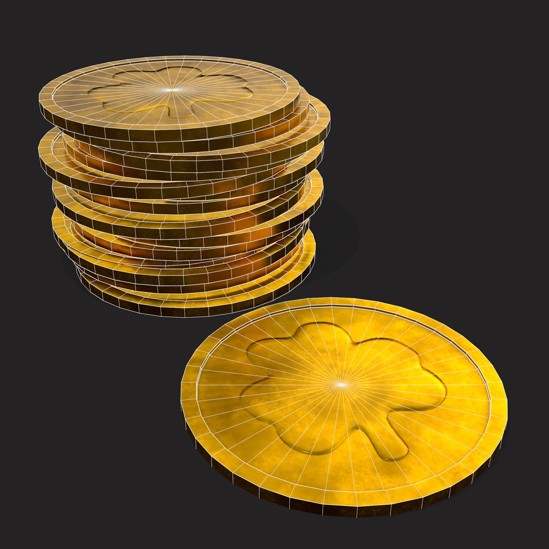 3D Lucky Gold Coin model - TurboSquid 1872706