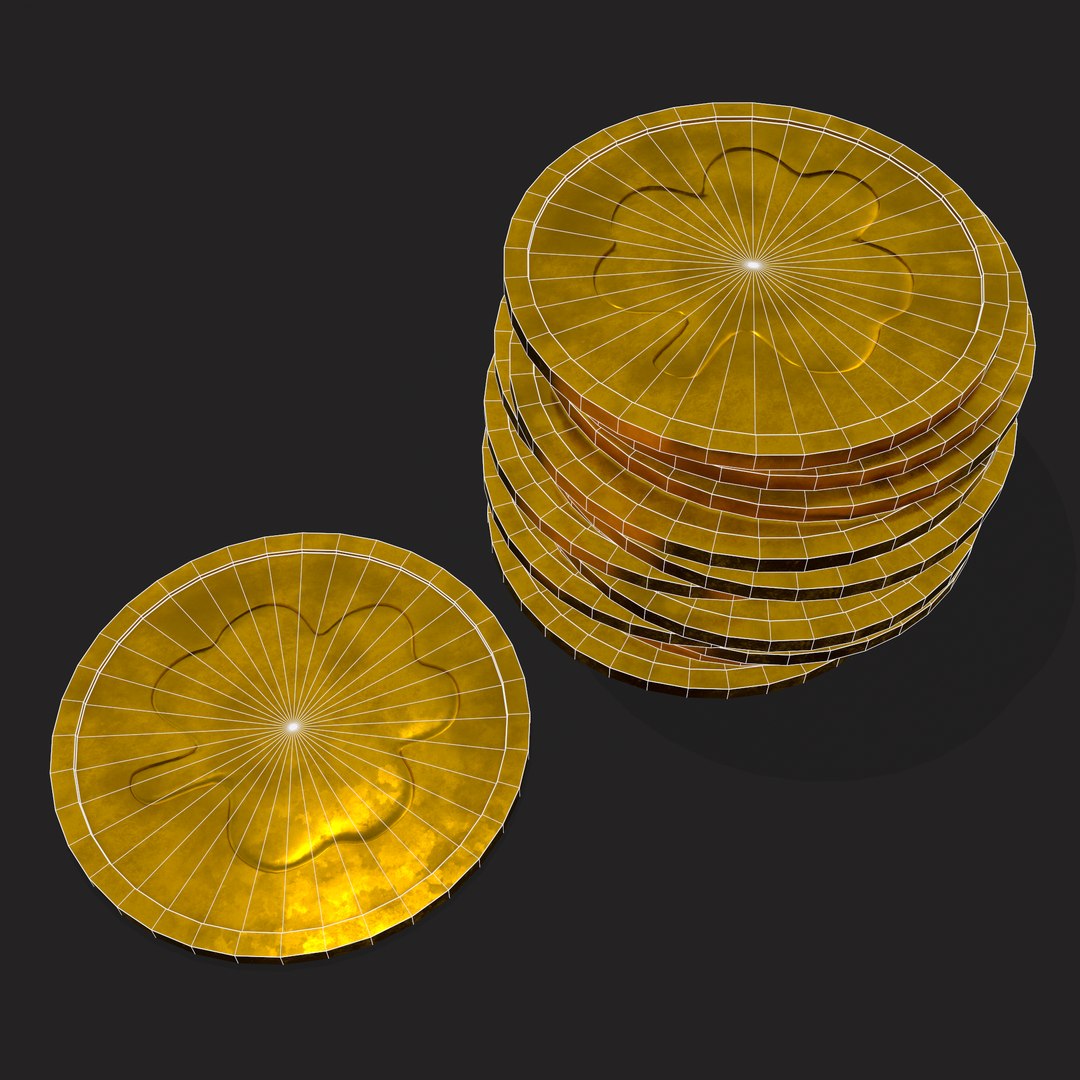 3D Lucky Gold Coin model - TurboSquid 1872706