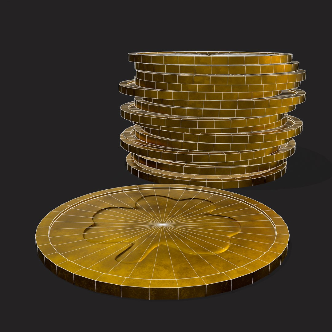 3D Lucky Gold Coin model - TurboSquid 1872706